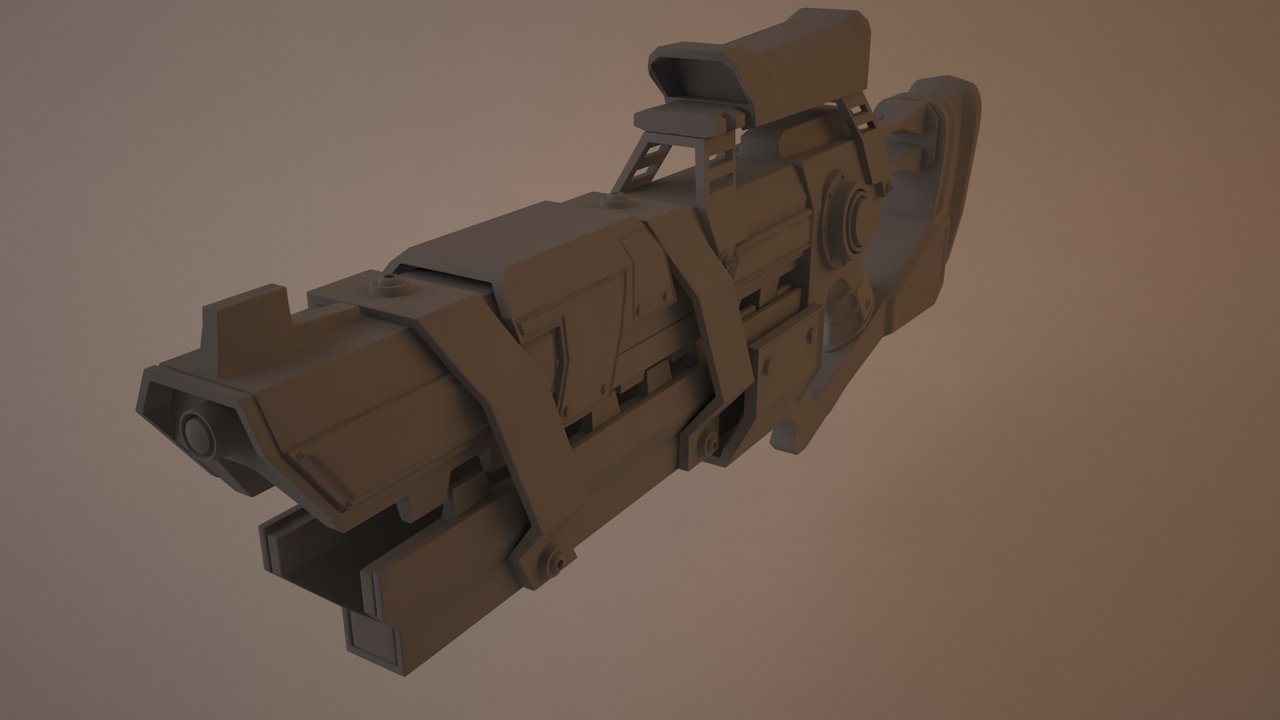 ArtStation - Futuristic weapon