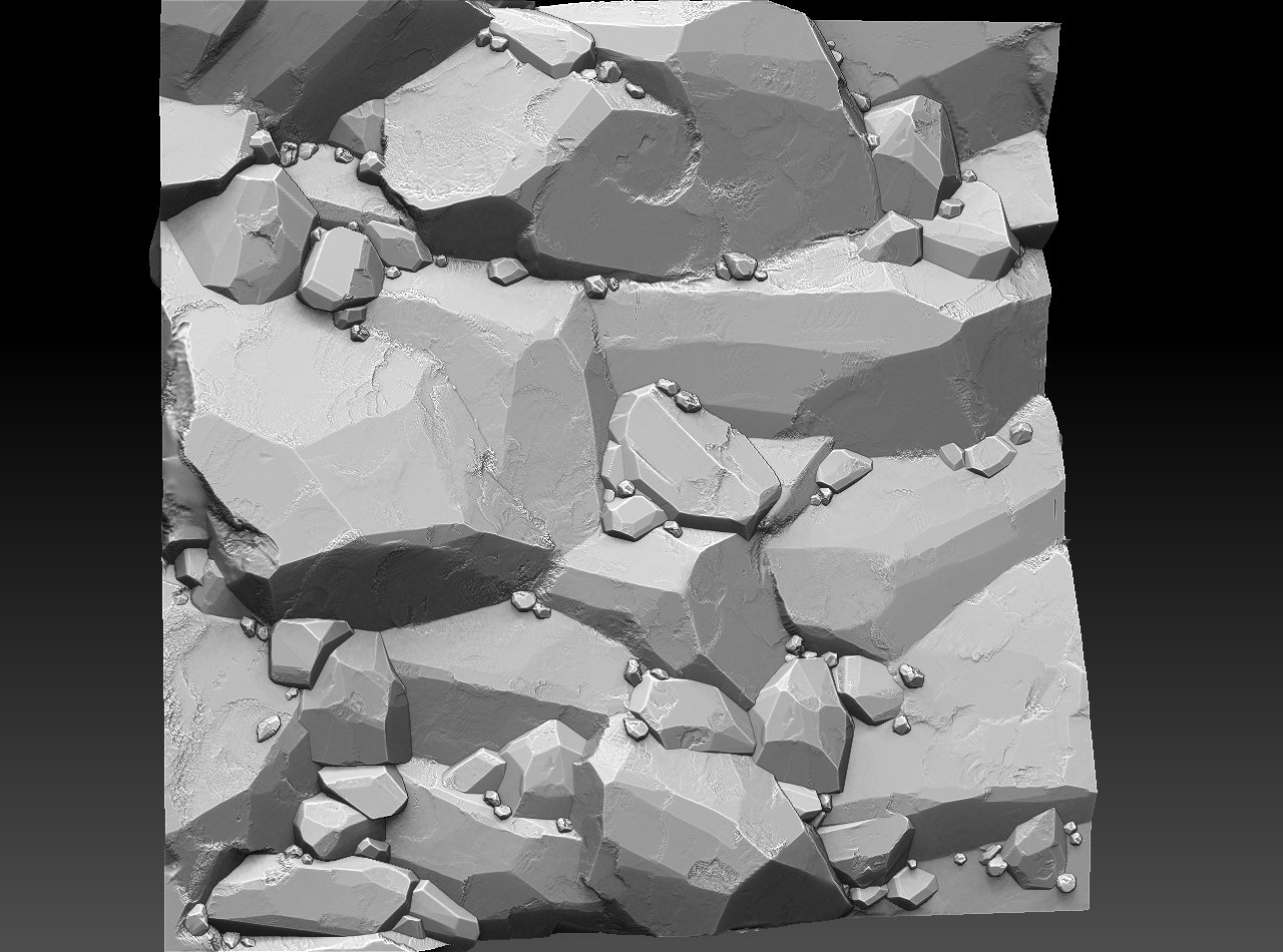 ArtStation - Tileable Rock Sculpt