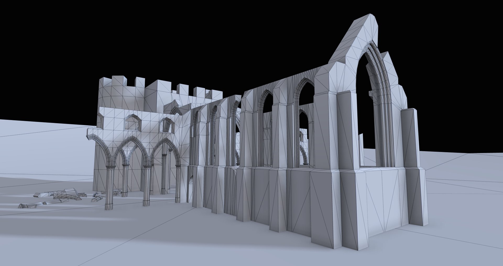 ArtStation - 3D Model: Church Ruins