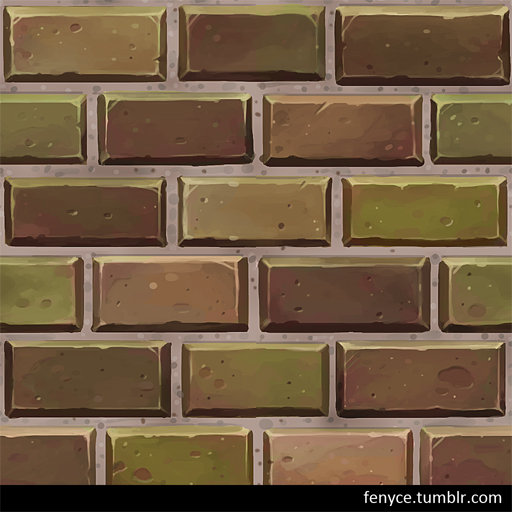 ArtStation - Hand Painted Brick Textures
