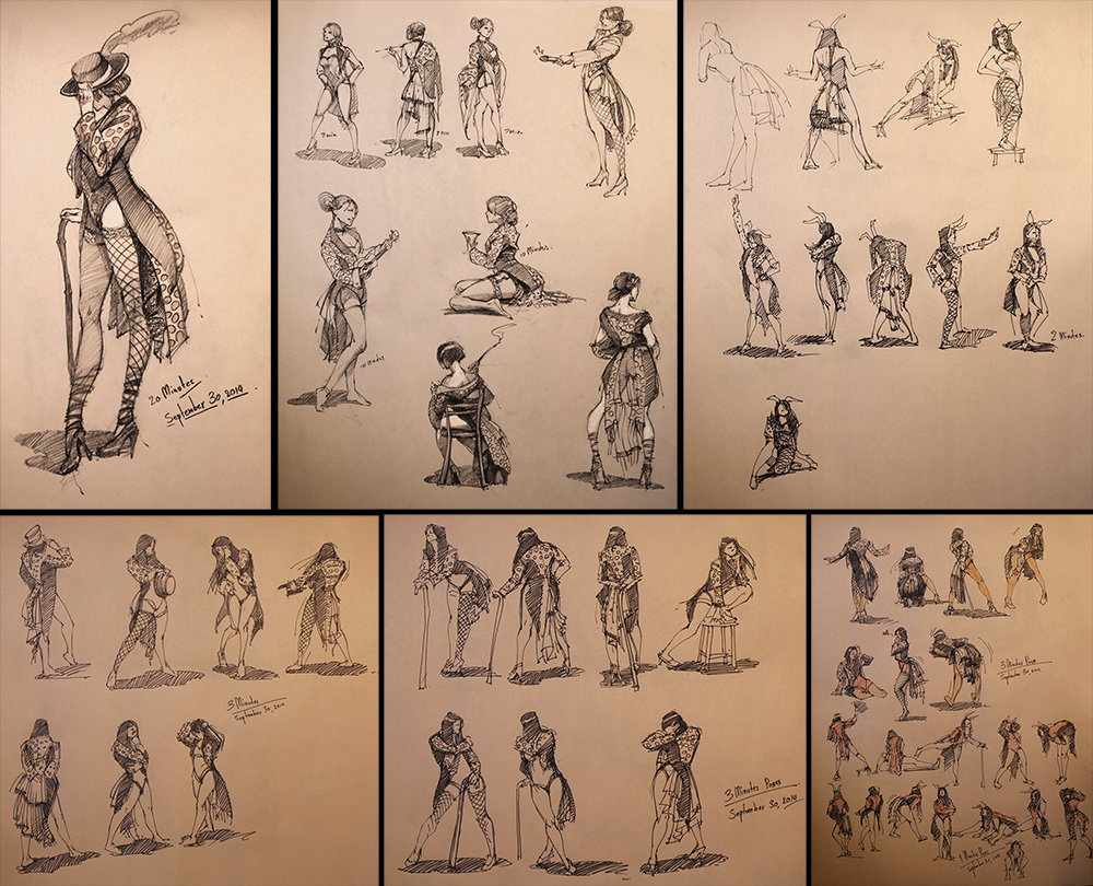 ArtStation - Live figure drawings