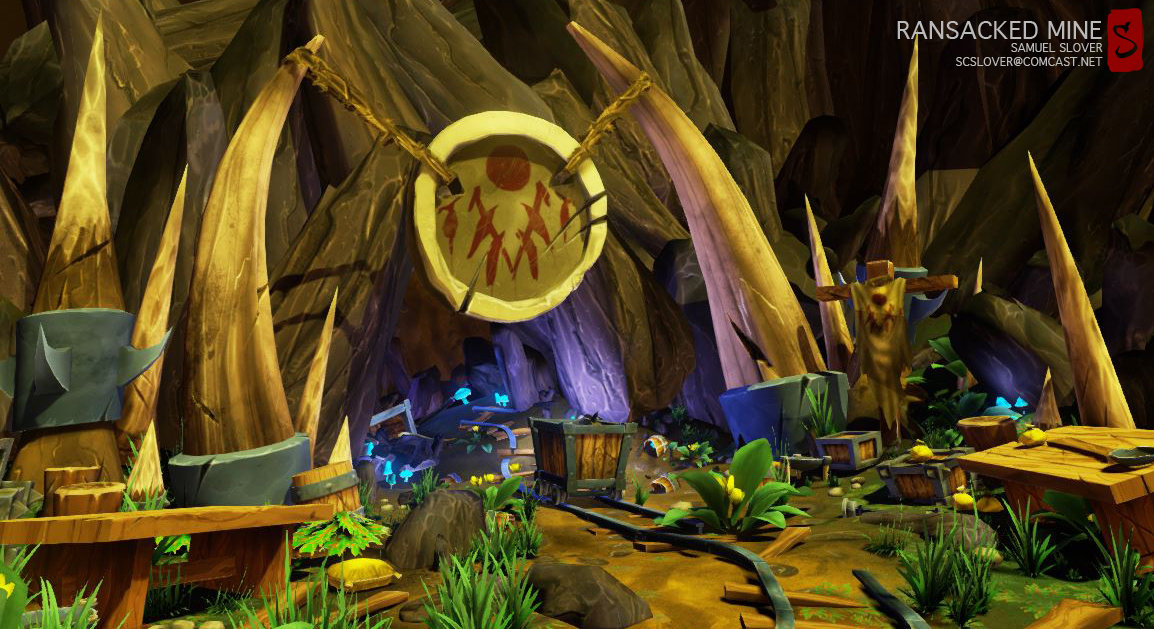 ArtStation - Orc Mine - WIP