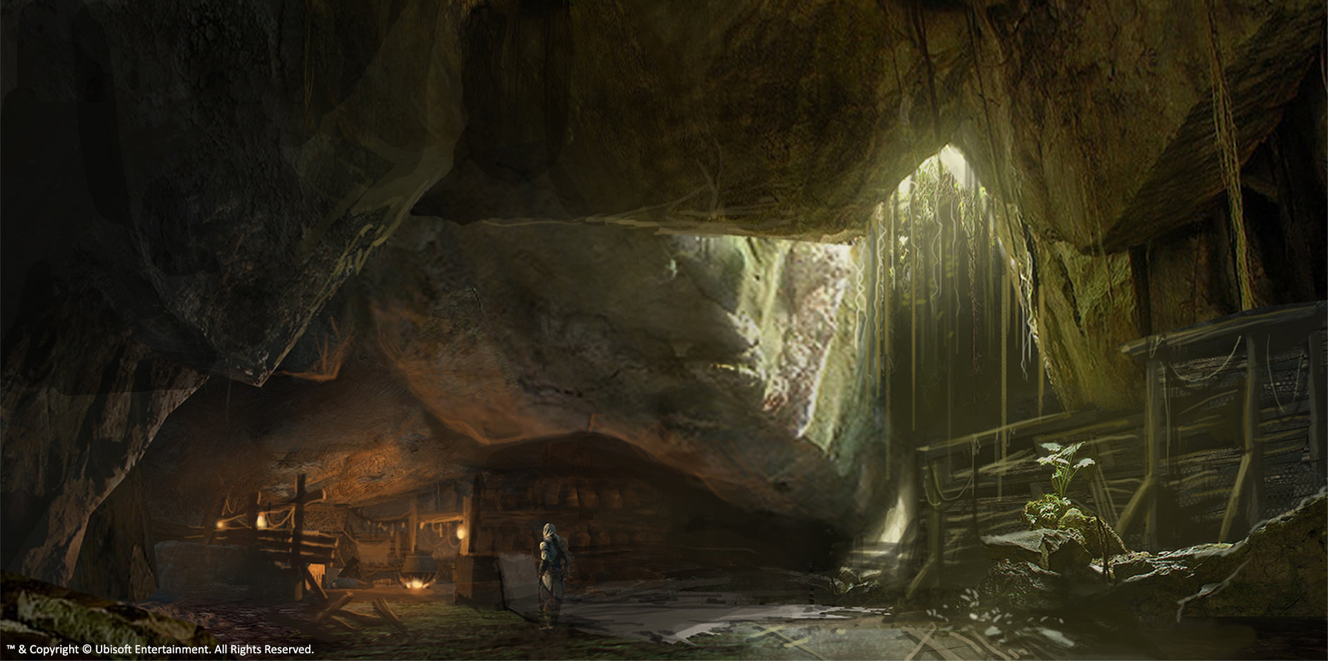 ArtStation - Assassin's Creed 3 Concept Art - Shipwreck's cave, Nick Tan