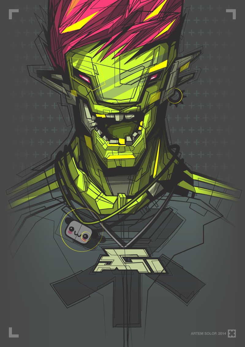 ArtStation - Robot Face