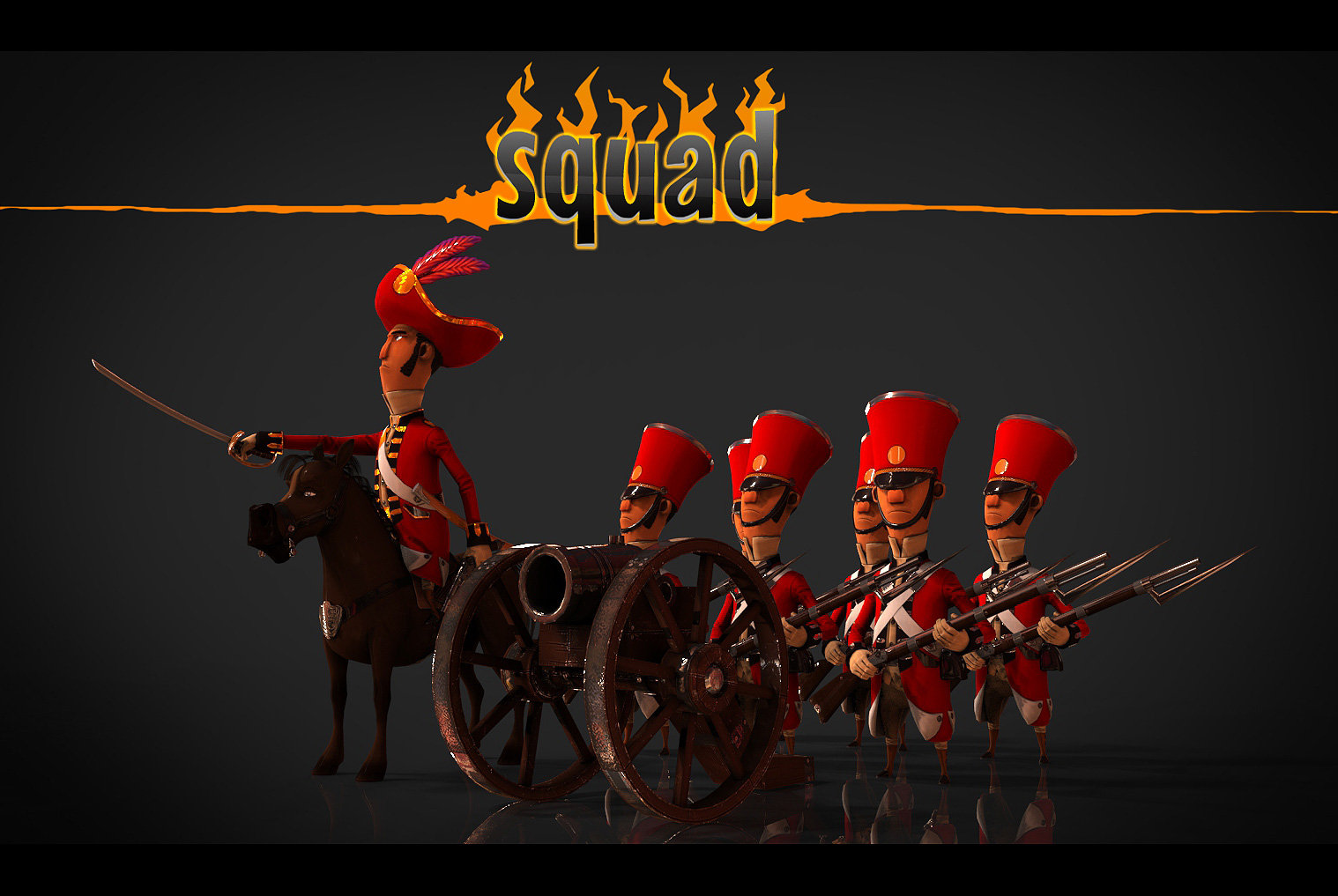 ArtStation - red coat squad 01