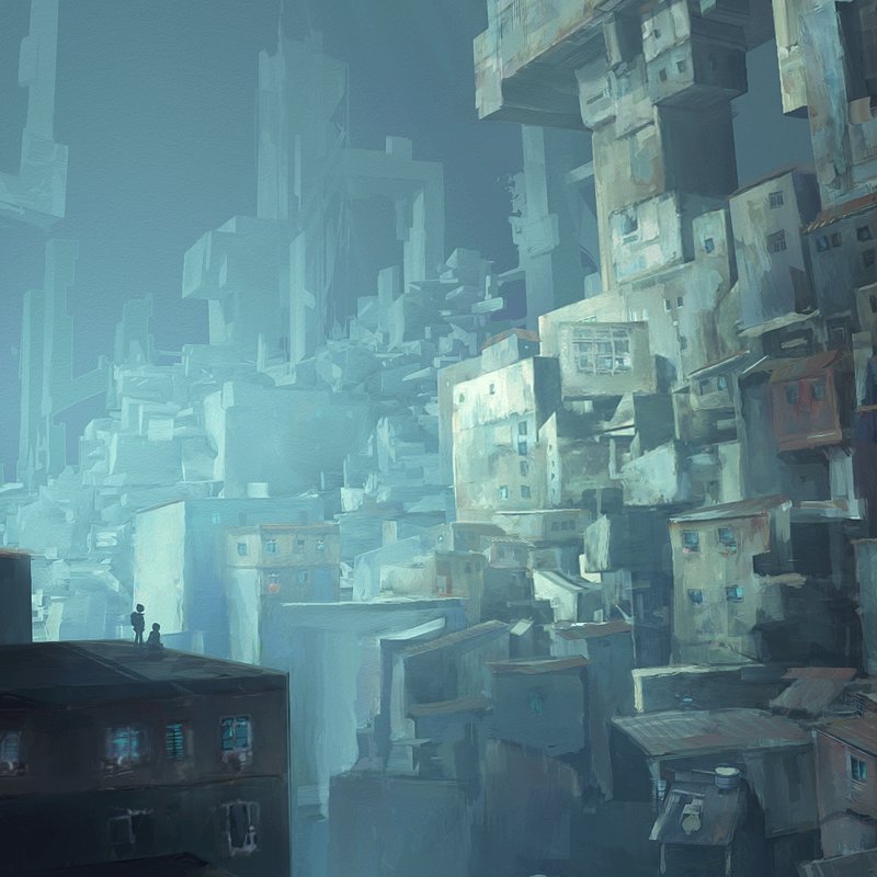 ArtStation - Futuristic Slums, Jean-Guilhem Barguès