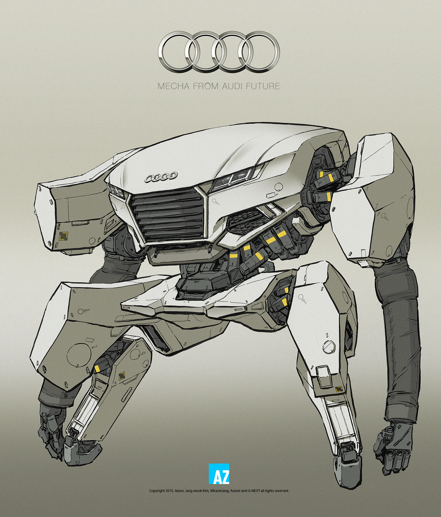 ArtStation - Mecha from the Audi future