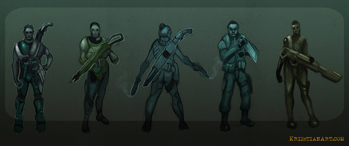 ArtStation - Soldier Character Concepts