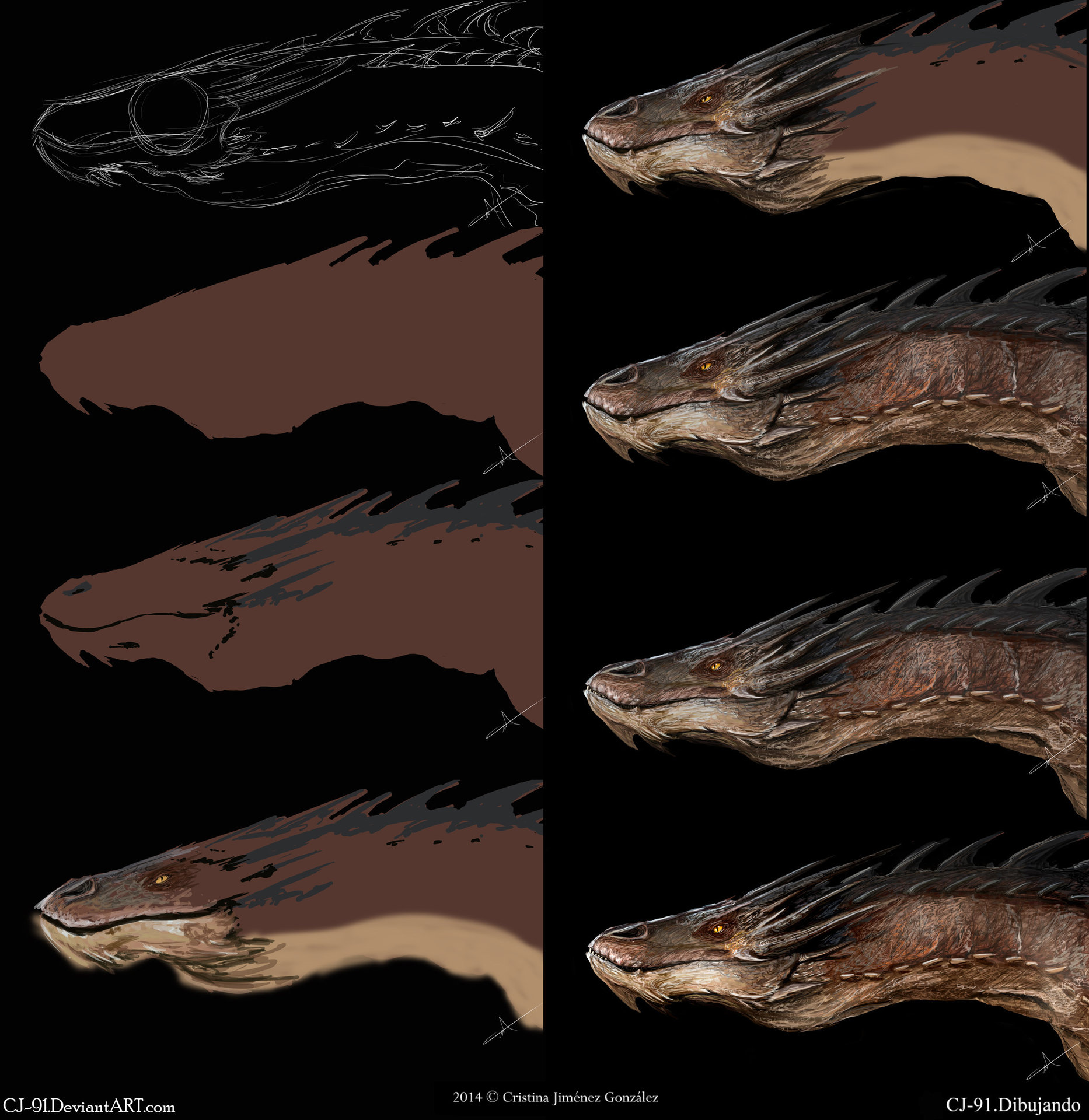ArtStation - Process of Smaug (FanArt)