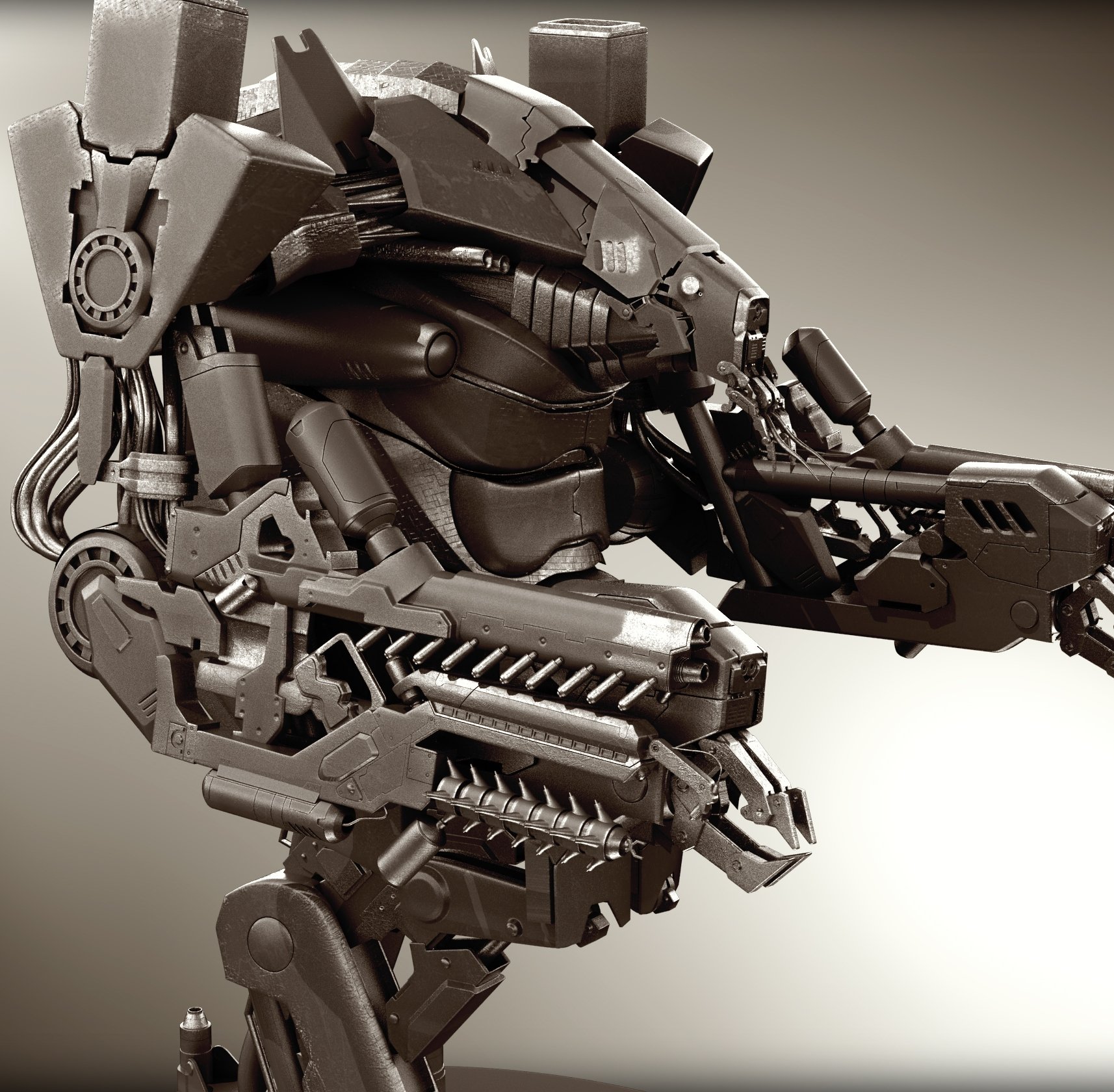 ArtStation - Alien Exo Suit, Mostafa Zaki