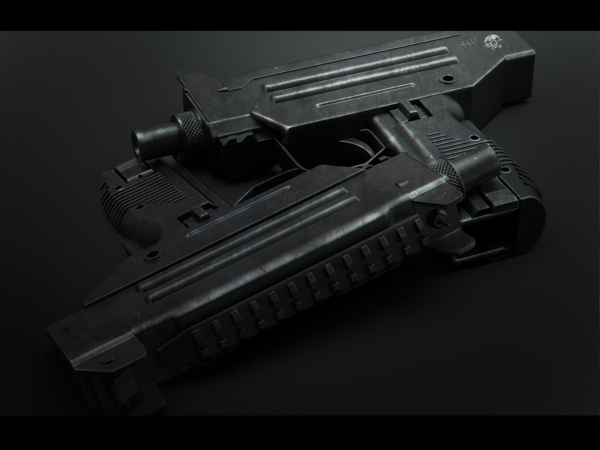 ArtStation - 3D Uzi Render