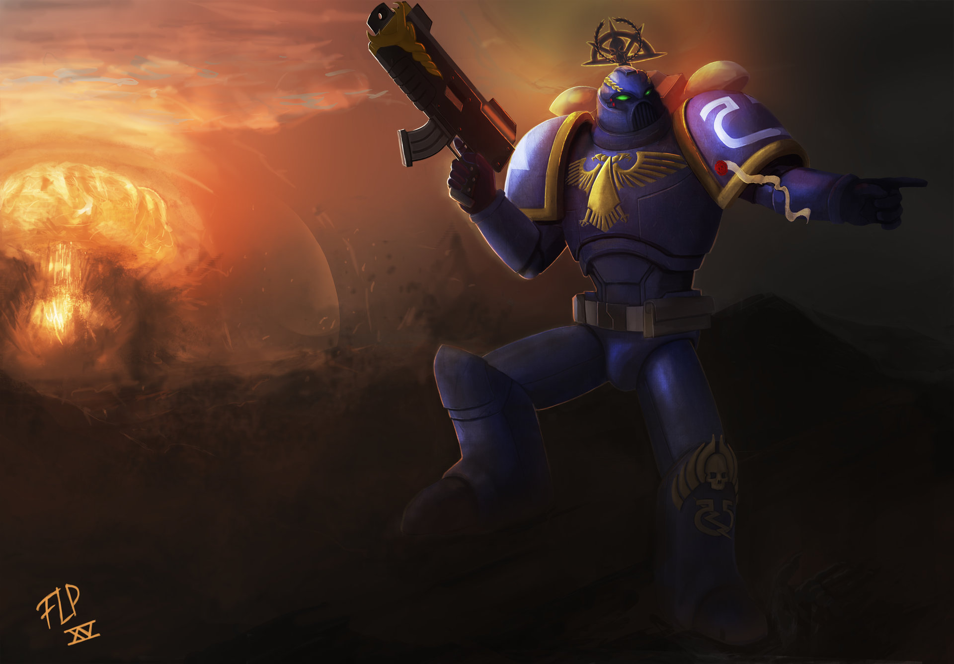 ArtStation - "We march for Macragge!"