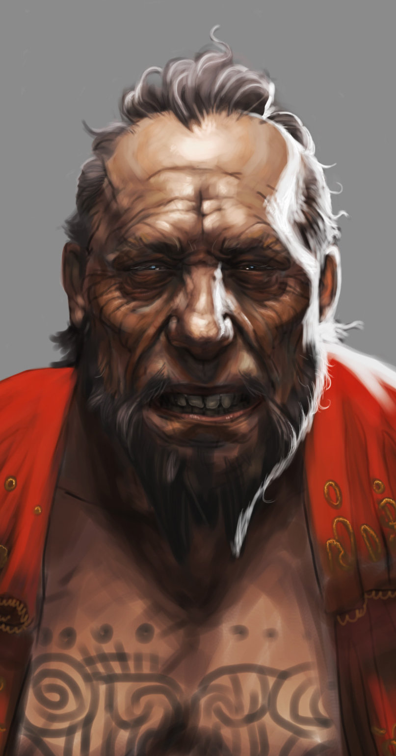Alex Sideras - Shapeshifter human form - Concept Sketch