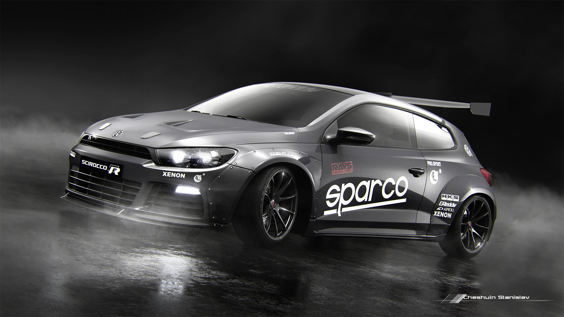 ArtStation - "Volkswagen Scirocco R" 2010