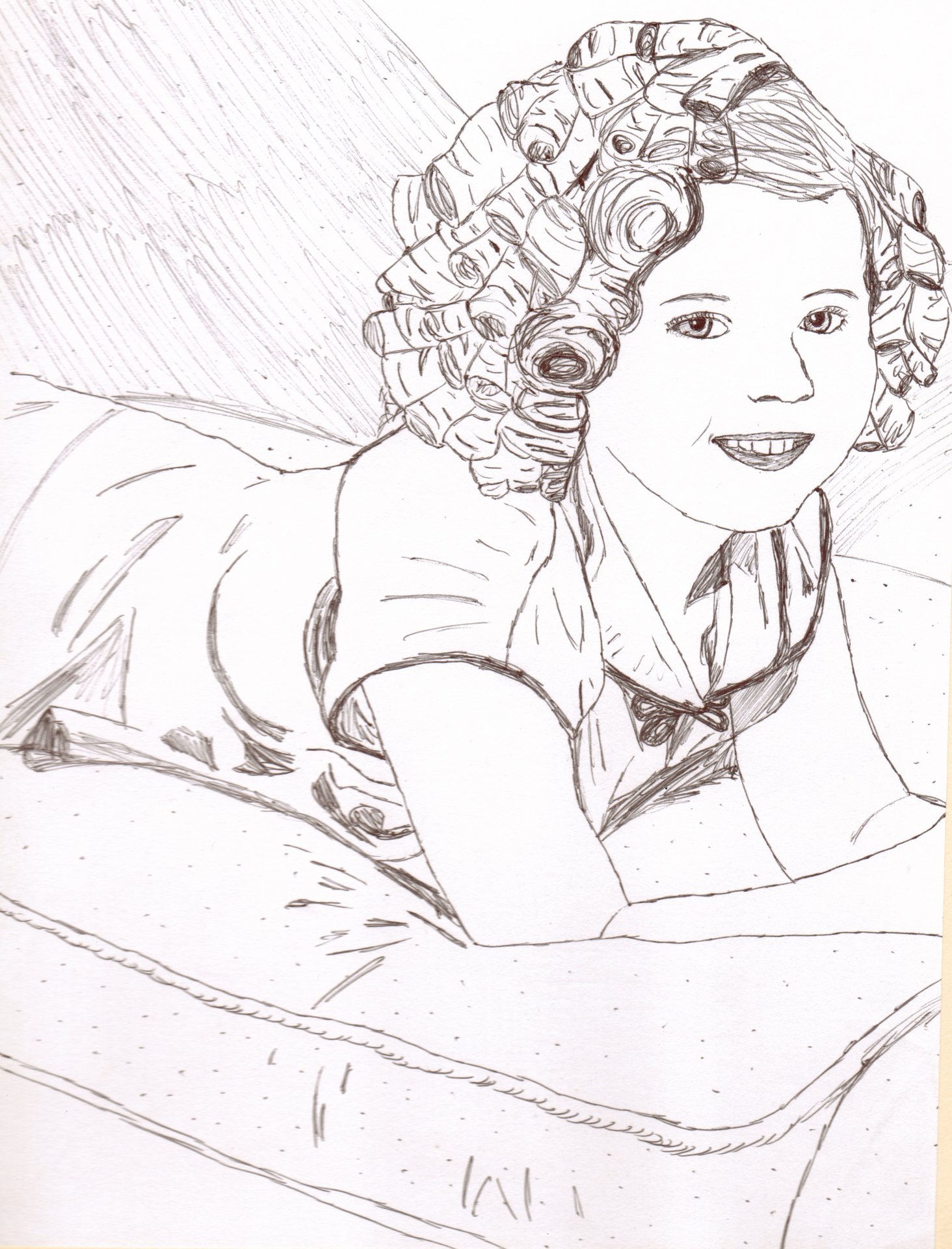 shirley temple coloring pages