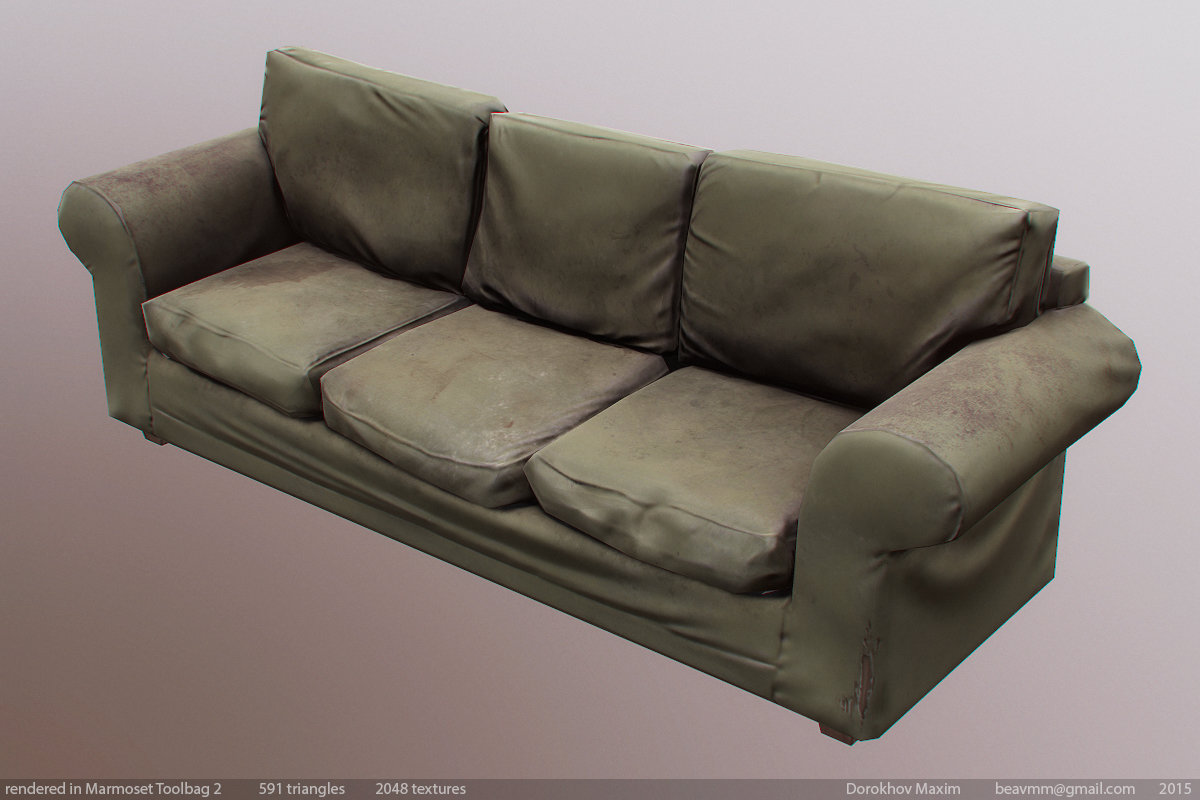 ArtStation - Old sofa
