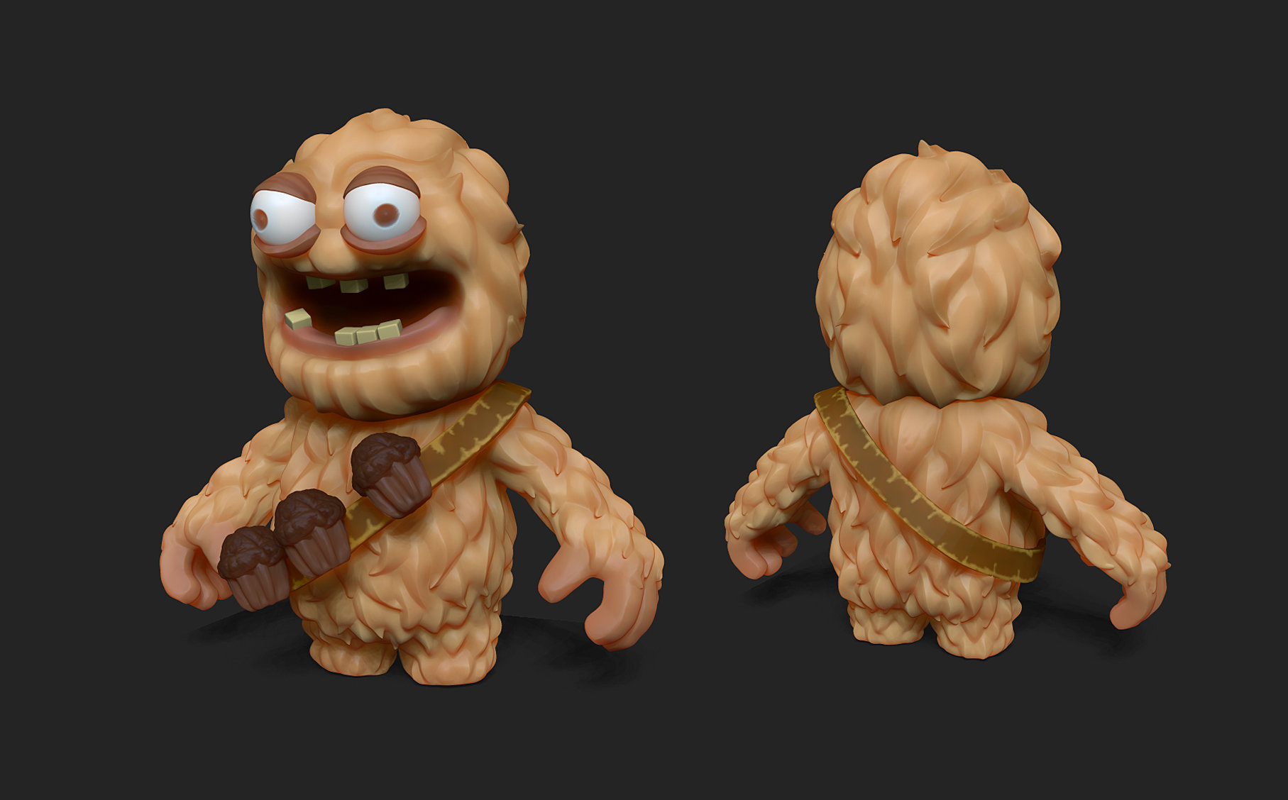 ArtStation - Browny Monster Sculpt