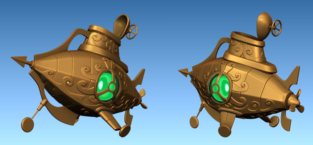 ArtStation - Captan Nemo submarine cart