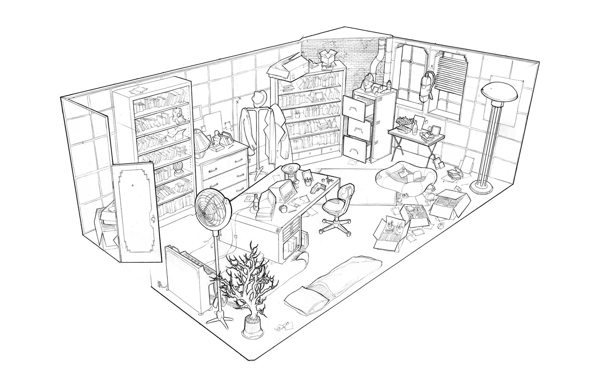 ArtStation - Deckard's Room, Hadi Jalali