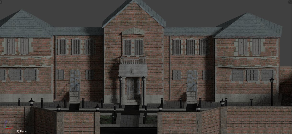 ArtStation - Exterior Design For an Old Hospital