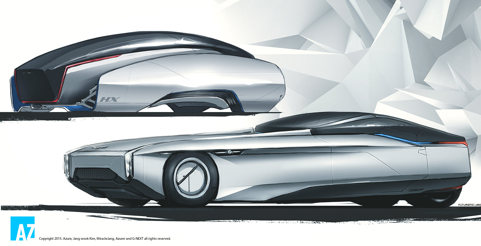 ArtStation - Future Limousine, John Azure Kim