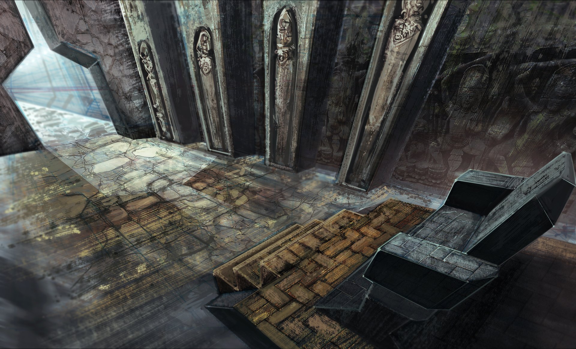 ArtStation - Ancient Khmer's Throne Room