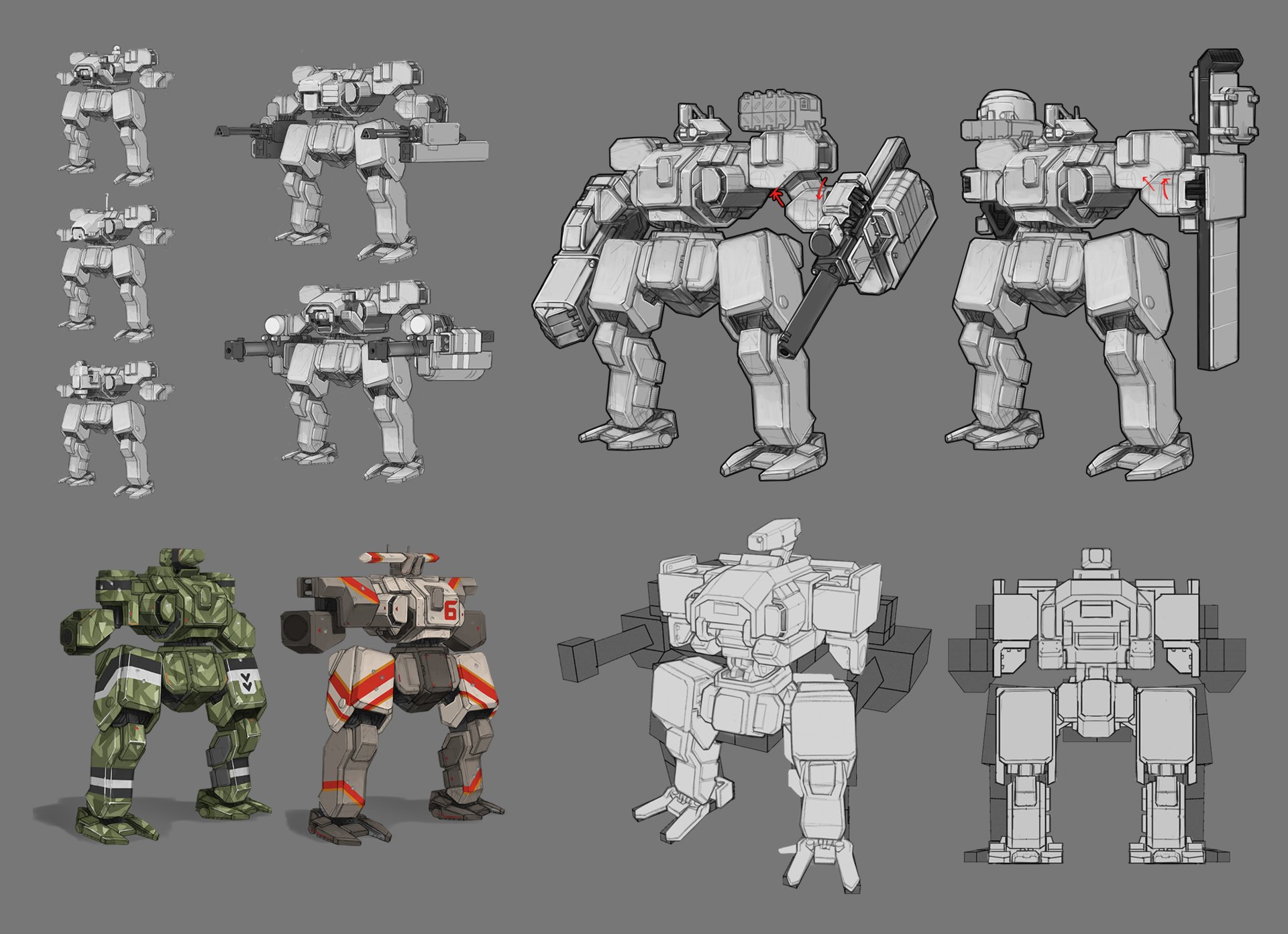 ArtStation - Mech Designs