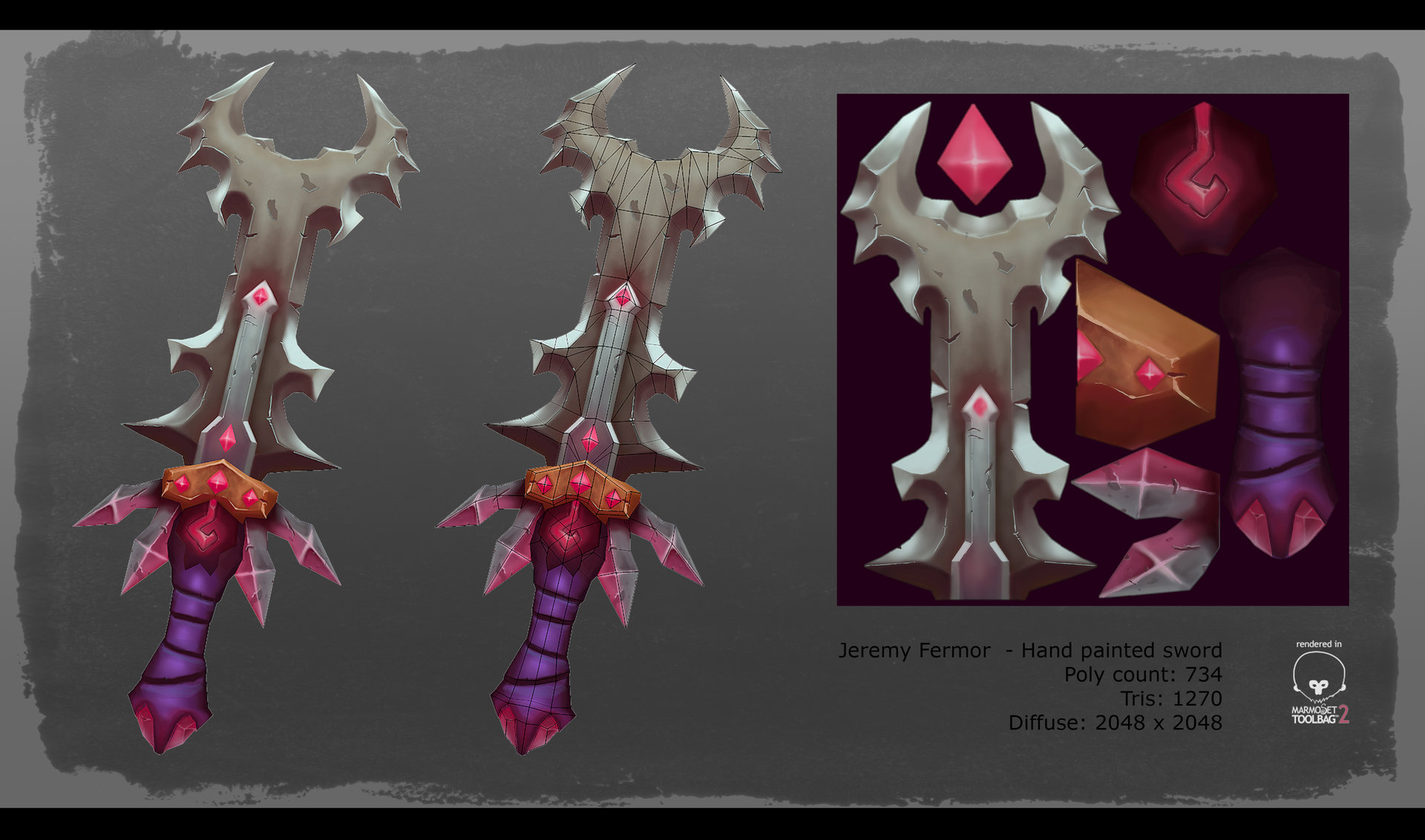 Jeremy Fermor - Hand Painted Sword