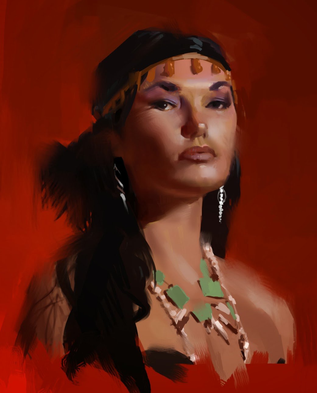ArtStation - Native American Portrait