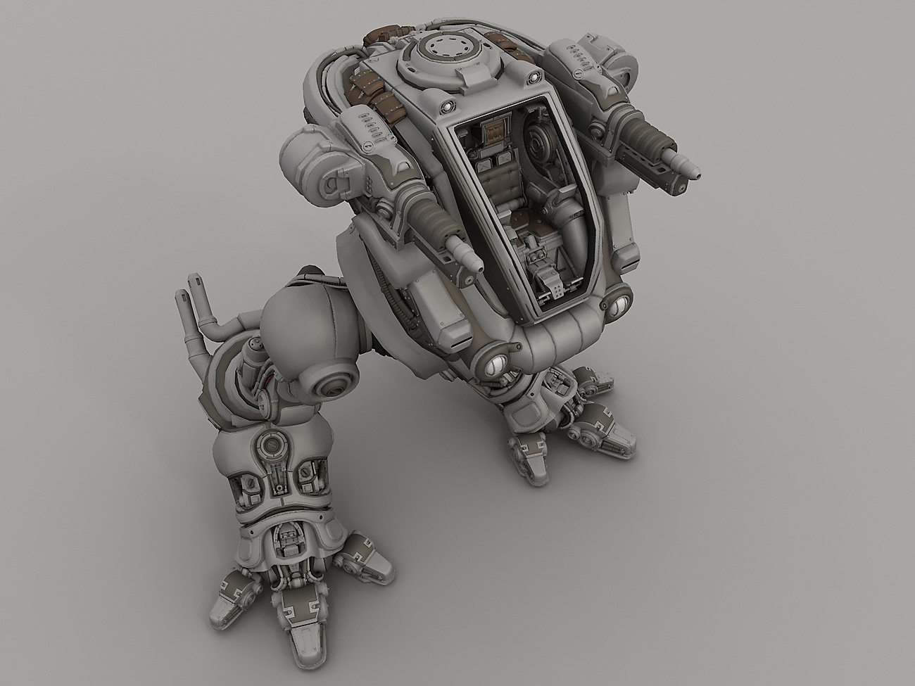 ArtStation - Mech high poly
