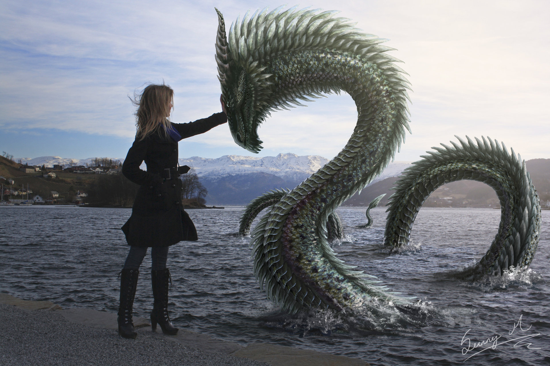 ArtStation - Midgardsormen i Hardanger