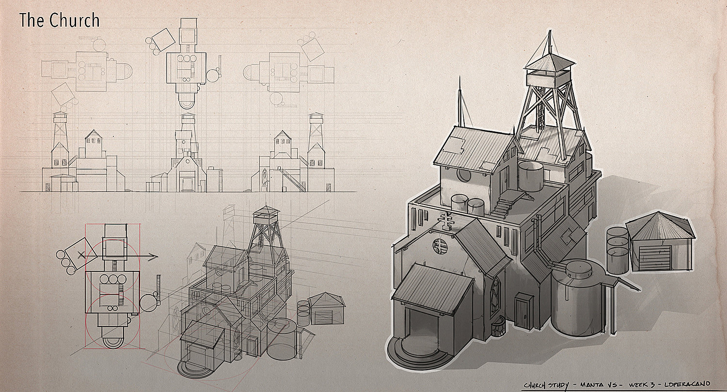 ArtStation - Perspective projection 01