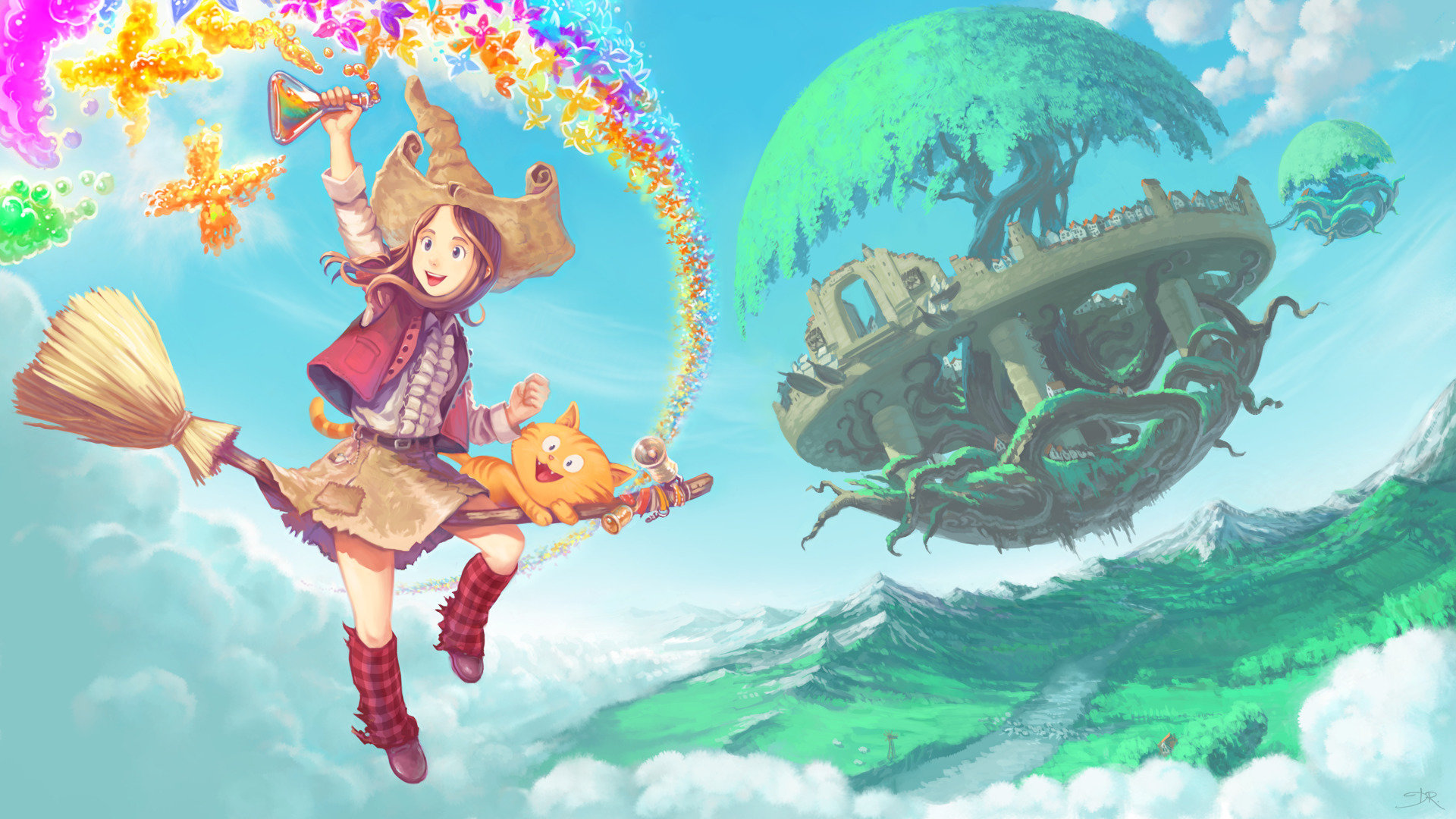 ArtStation - Flying around Komona