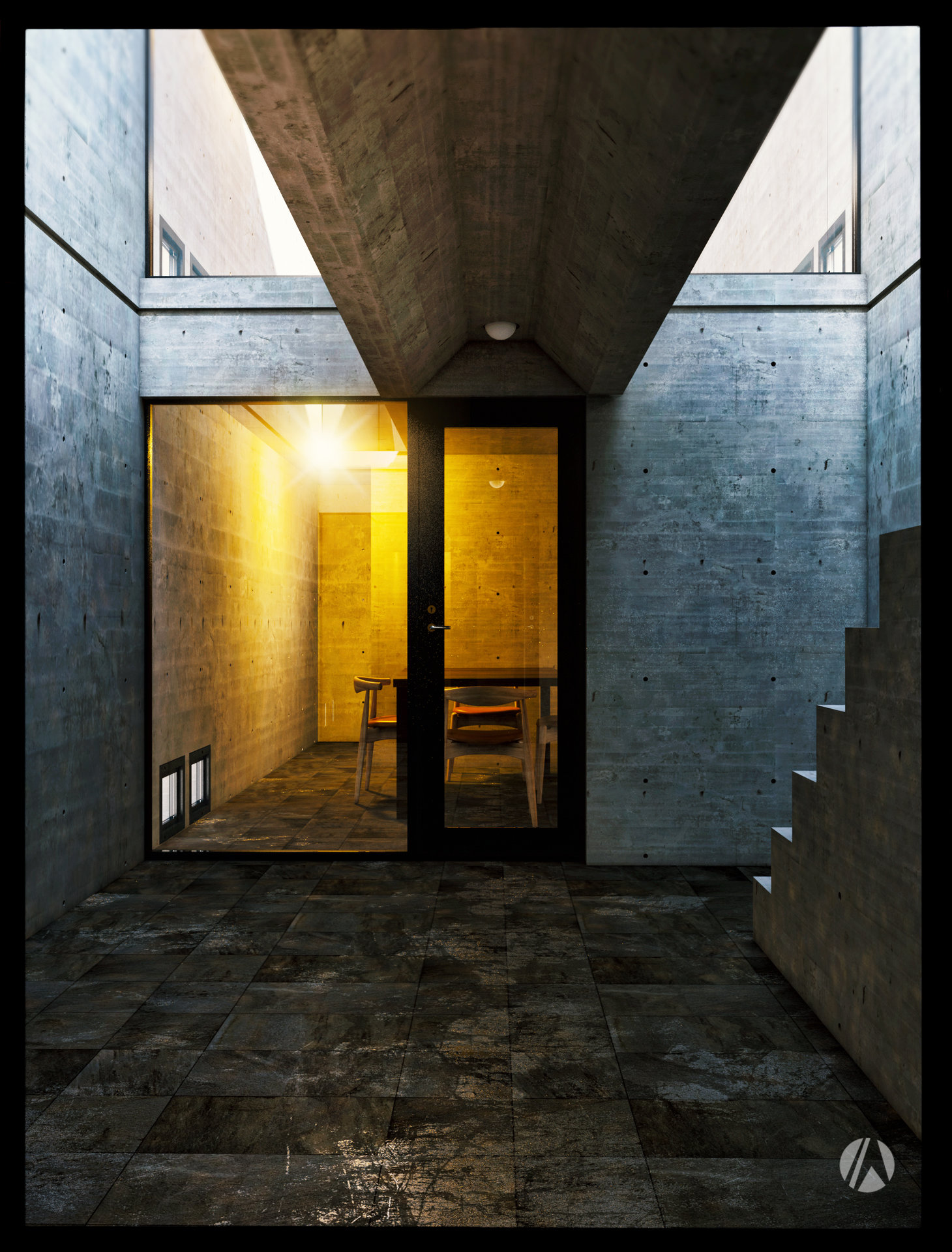 ArtStation - Tadao Ando's Azuma House