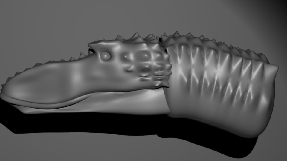 ArtStation - Personal Project: My own take on the "D-Rex" (SIDE VIEW)