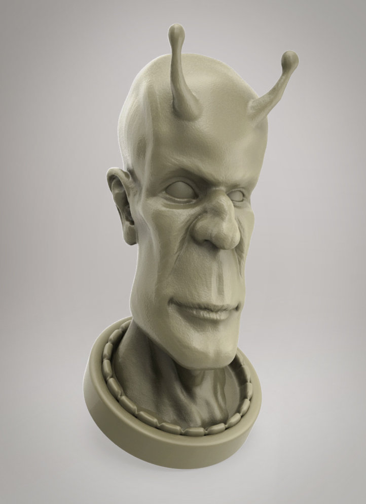 Matt Flesher - Alien Head Sketch