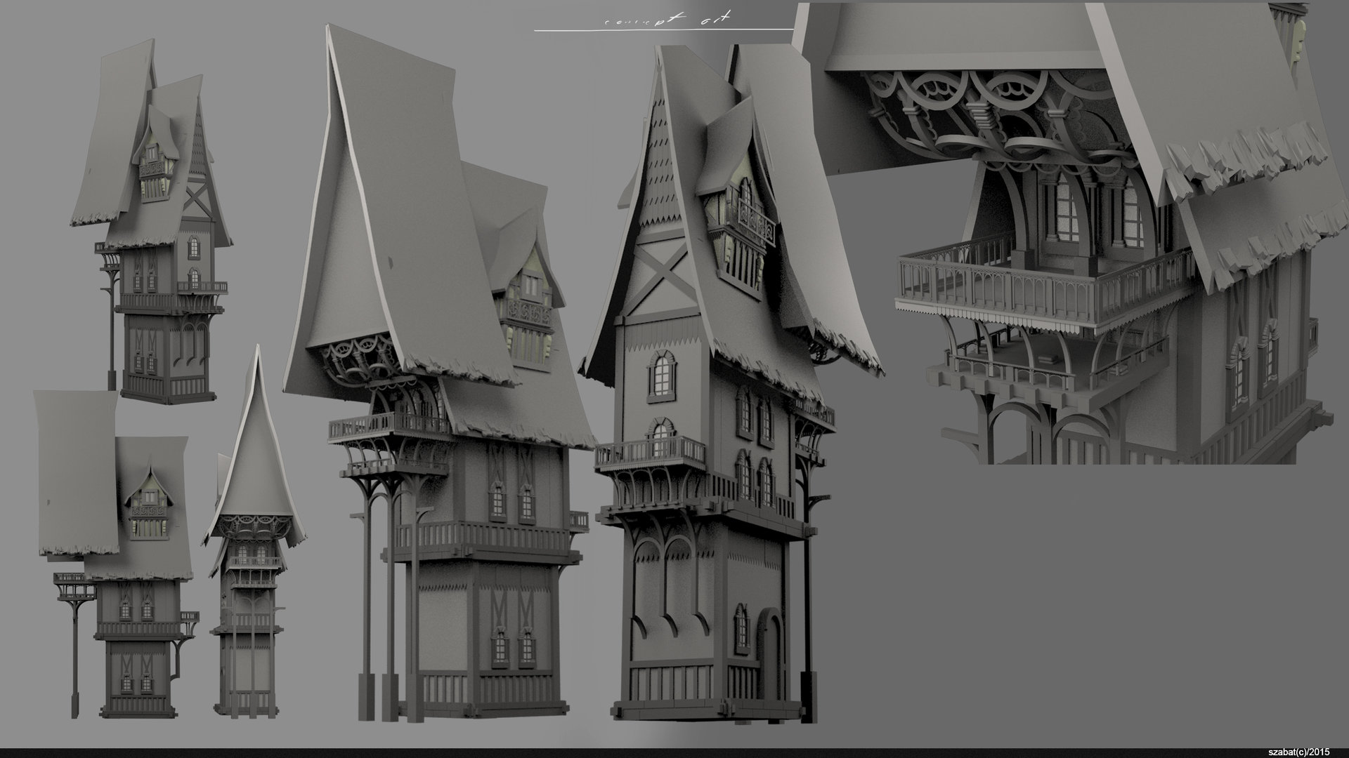 ArtStation - wood house