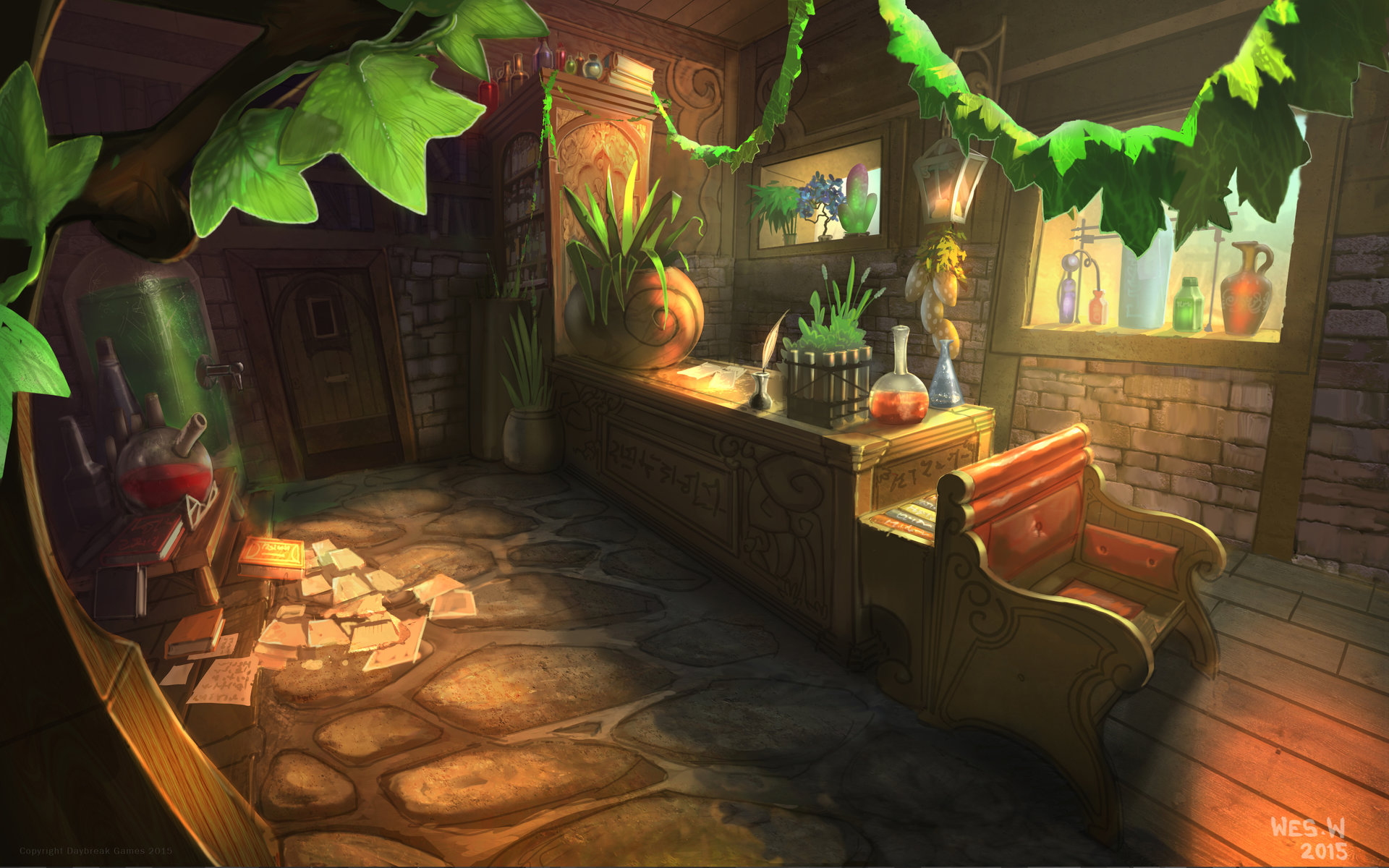 ArtStation - Interior Concept - Alchemist's shack