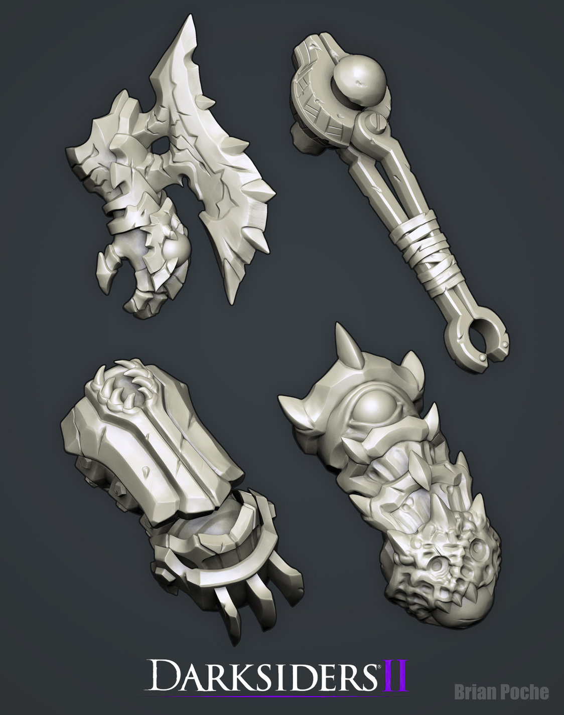 Brian Poche - Darksiders 2 Weapons
