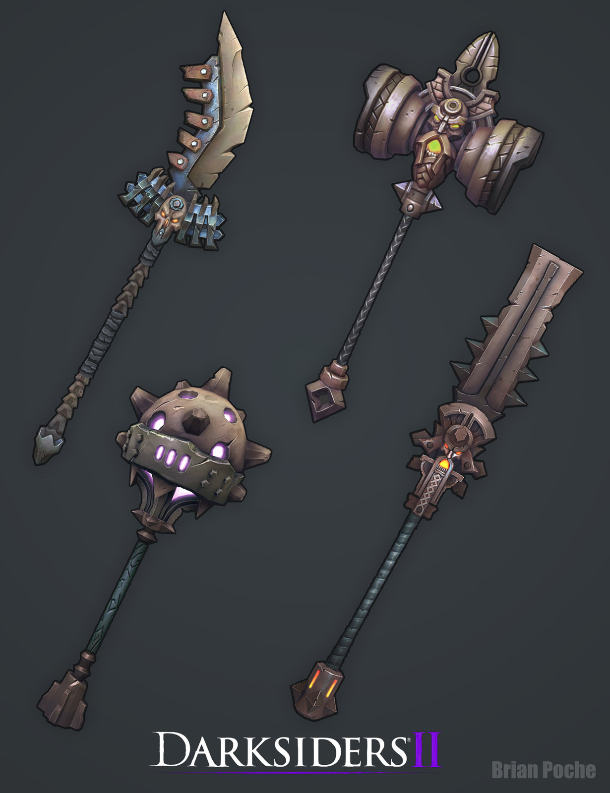 Brian Poche - Darksiders 2 Weapons