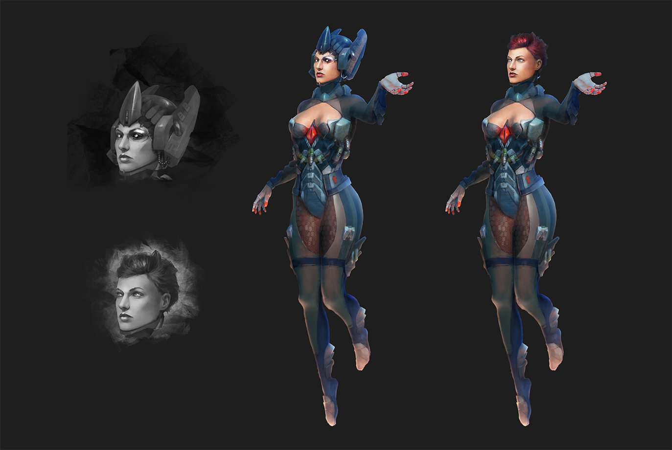 ArtStation - scifi girl concept, Eldar Velikhanov