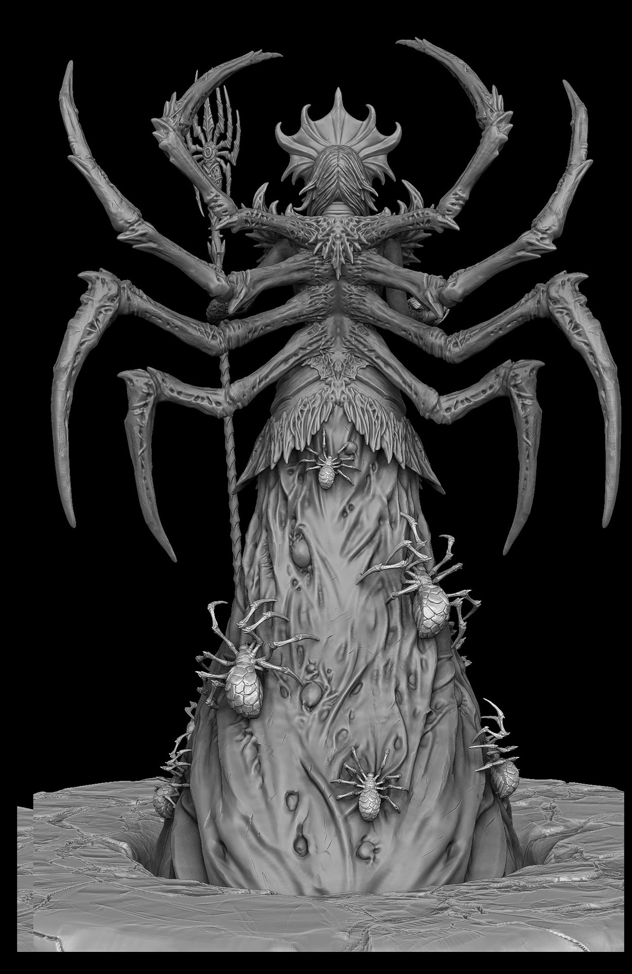 ArtStation - Mephala statue for The Elder Scrolls online