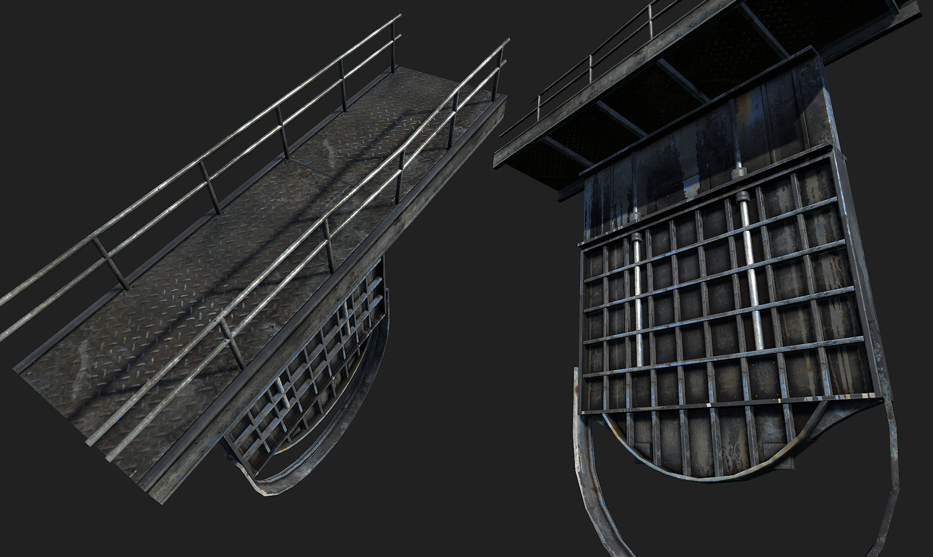 ArtStation - Arkham Blackgate props 1, Denis Rutkovsky