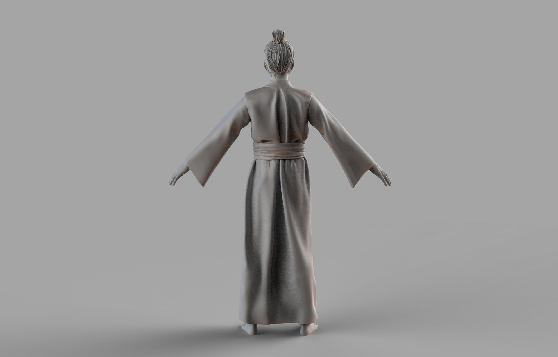 ArtStation - Ronin Sculpt back- - High Poly