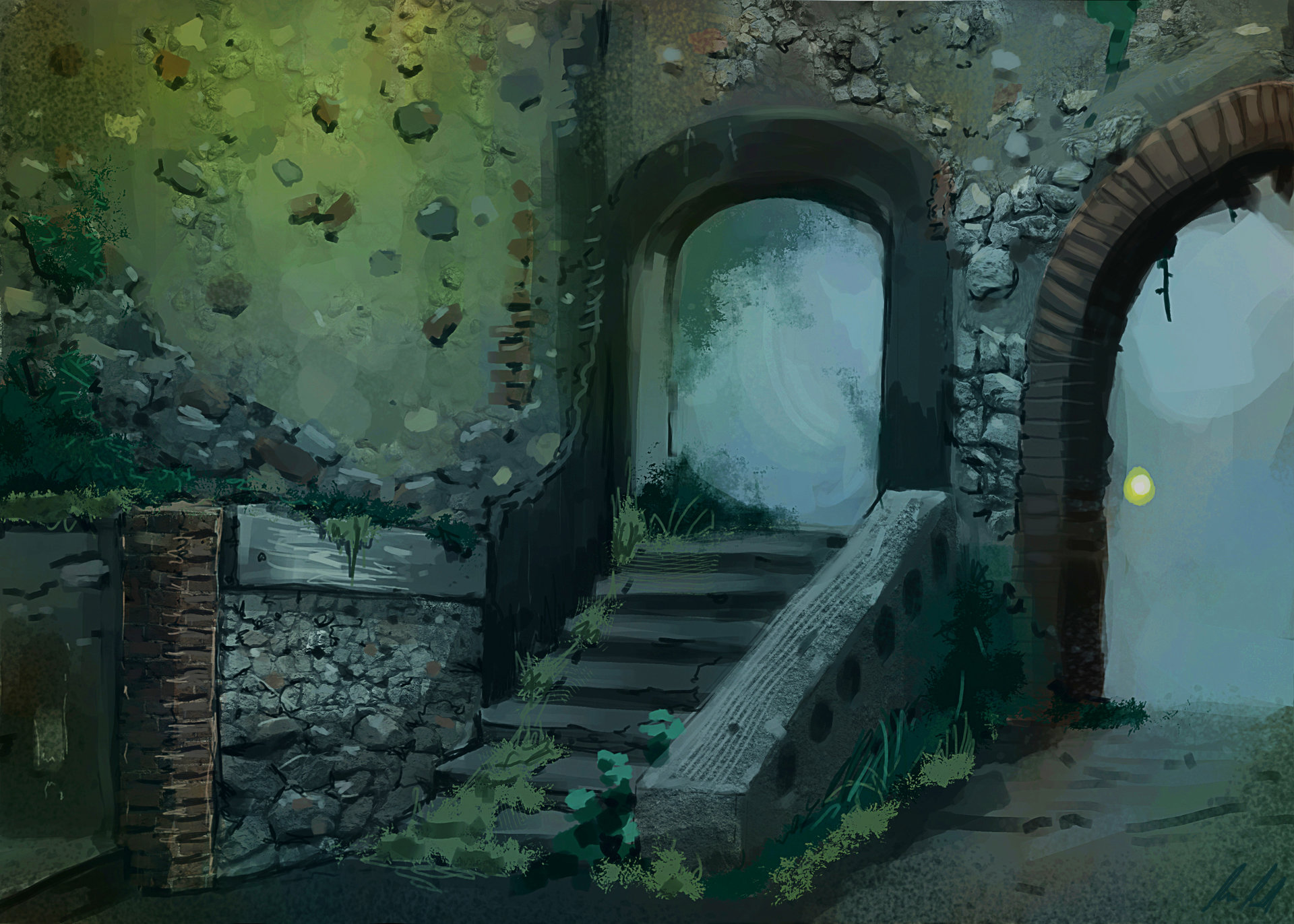 ArtStation - Old Castle Road