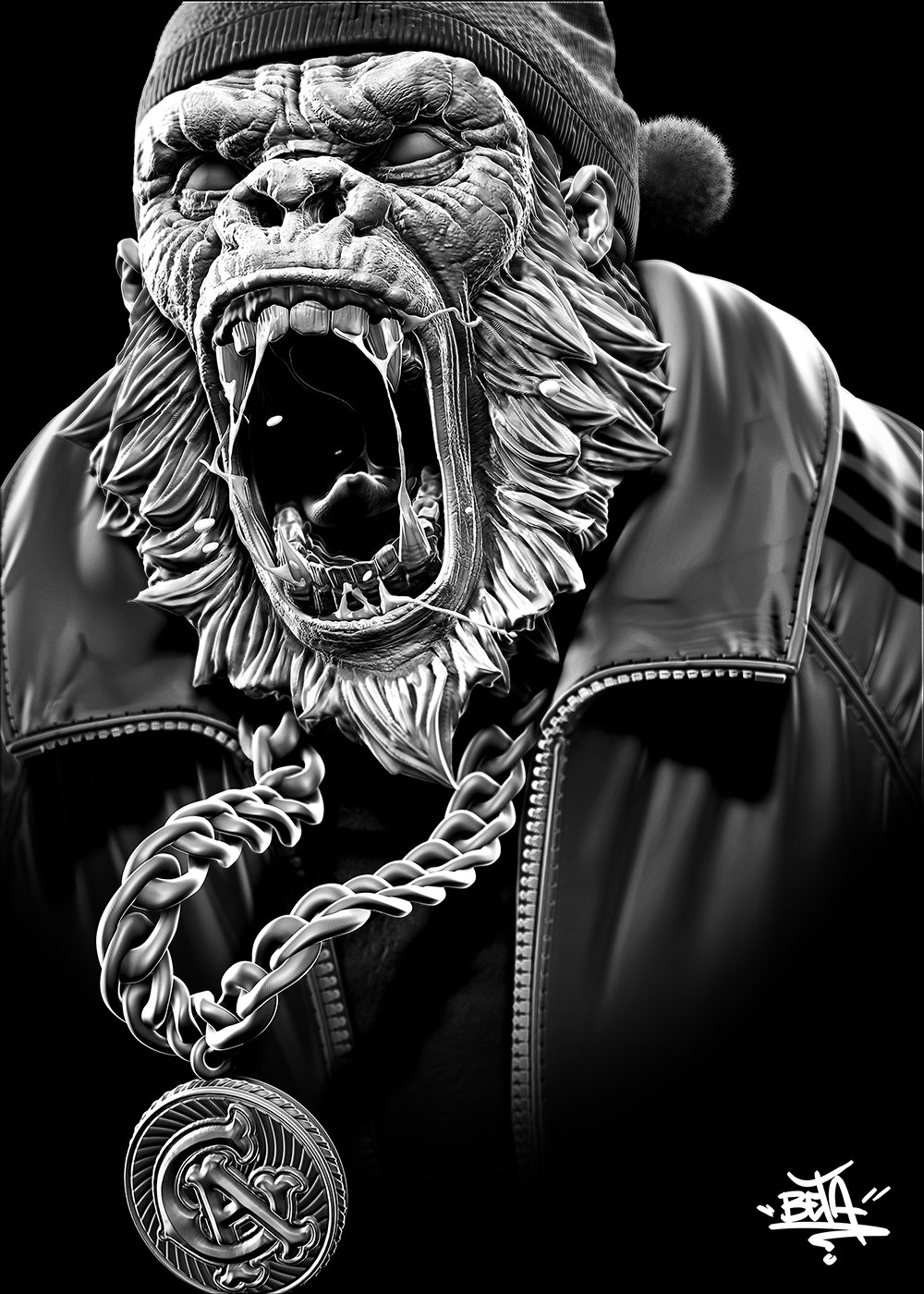 ArtStation - Crazy Apes Gorilla, Christopher Cao