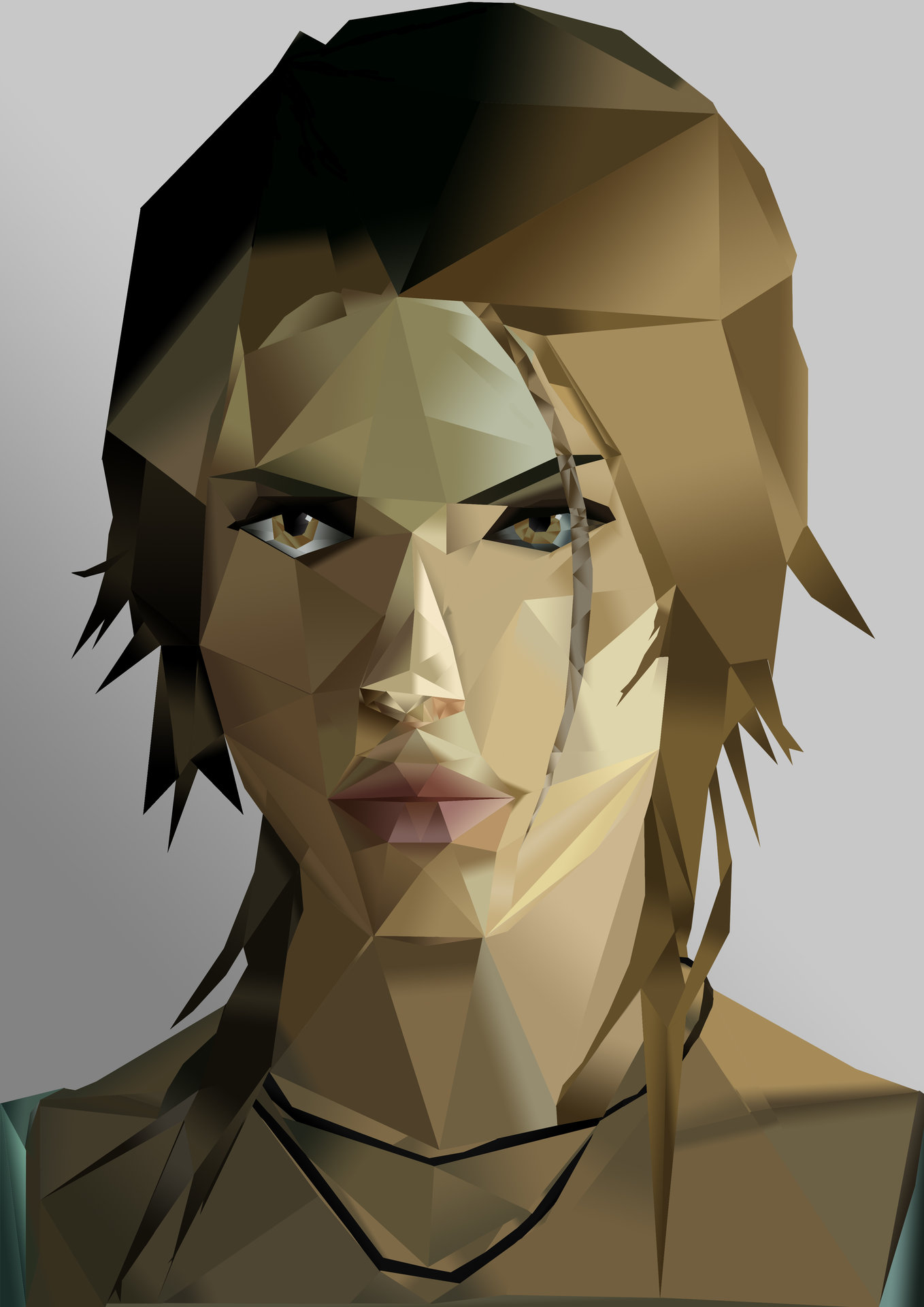 ArtStation - Tomb Raider Polygonal Art Finished