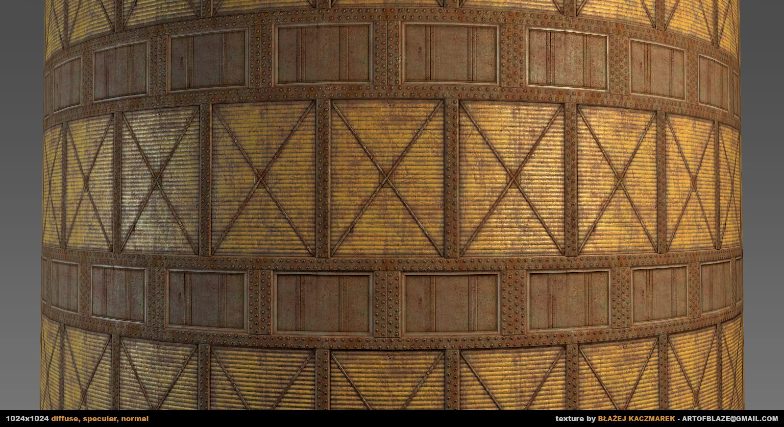 Błażej Kaczmarek - Metal Silo Wall Texture