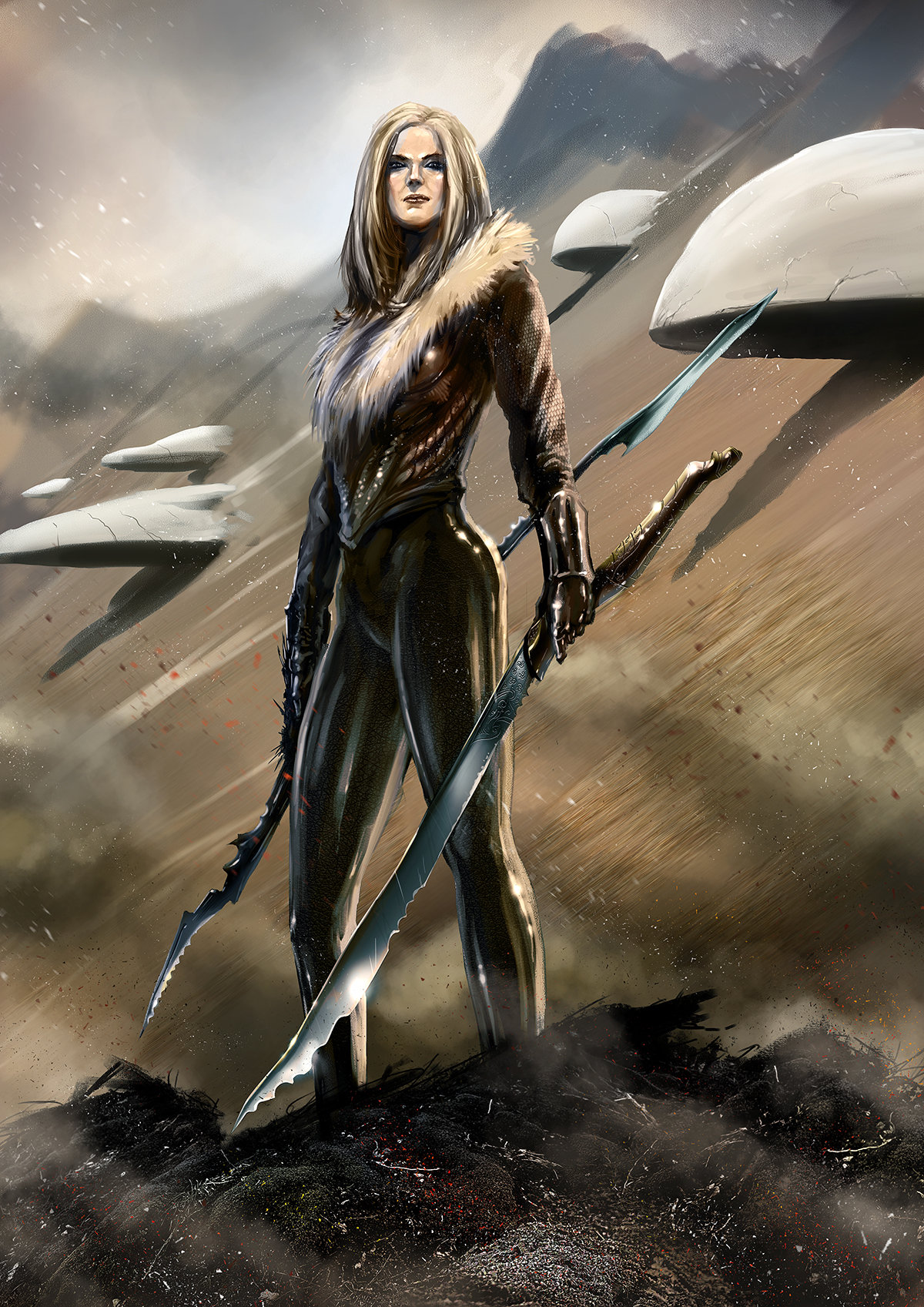 ArtStation - Girl with sword