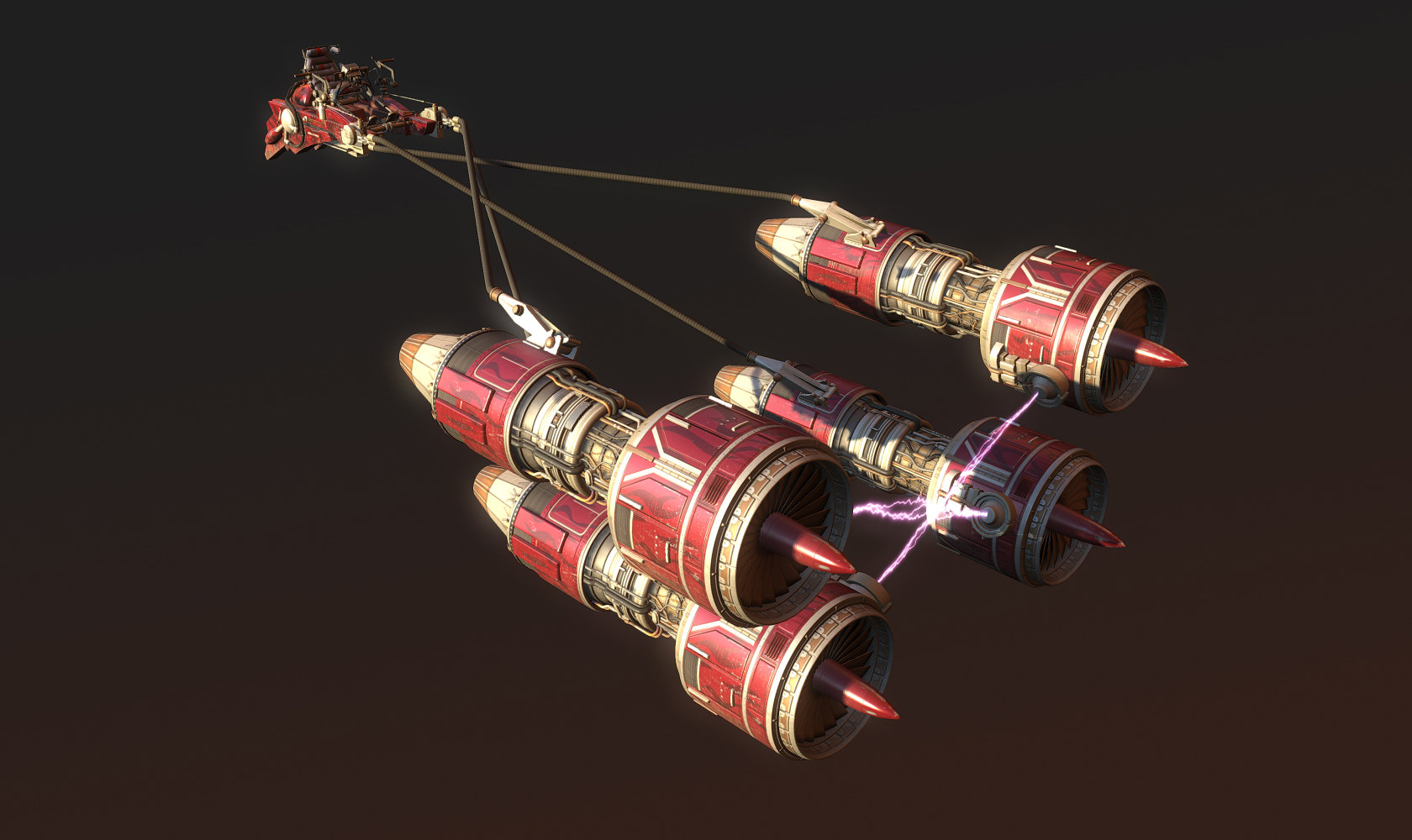 ArtStation - Ben Quadinaros´Podracer WIP